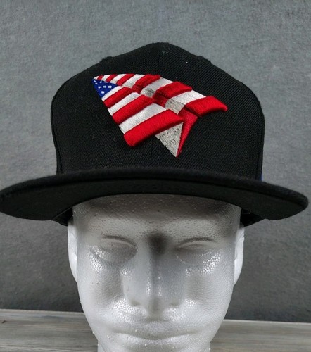 Roc Nation Paper Planes Hat Cap Mens SnapBack Black Wool Flag New Era 9 ...