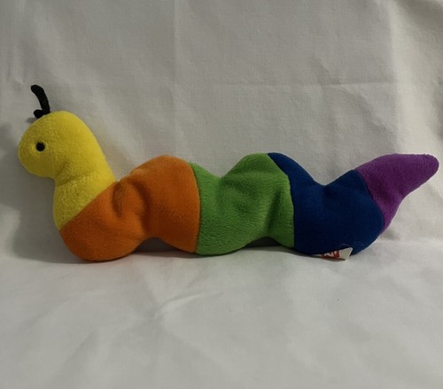 Ty Beanie Baby INCH the Worm w/Felt Antennae 2nd gen Tush Tag NO HANG ...