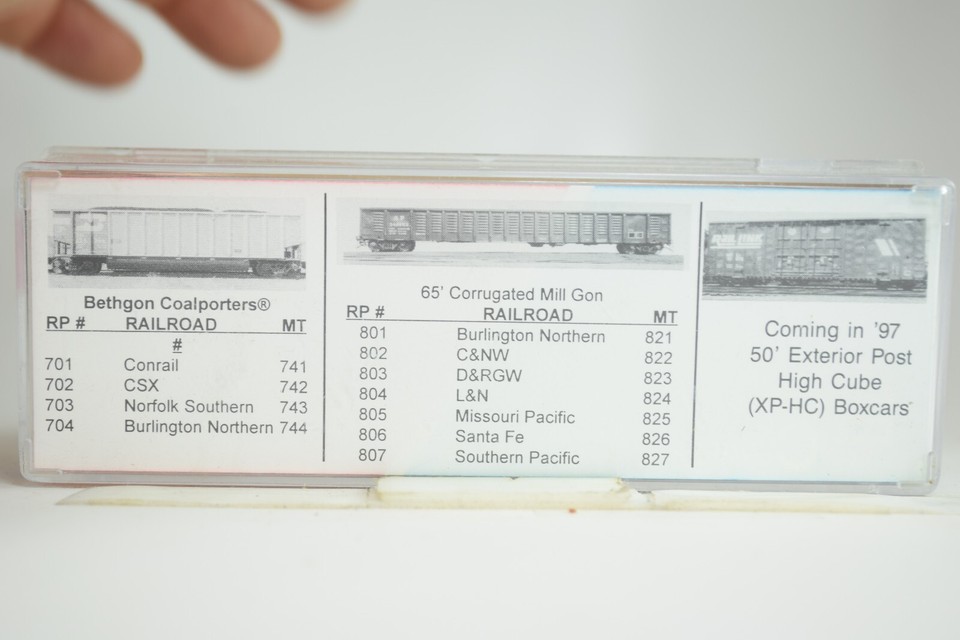 N Scale WELL MOW CRANE TOFC TTX BN SF UP MP CB&Q FEC cars sold ...