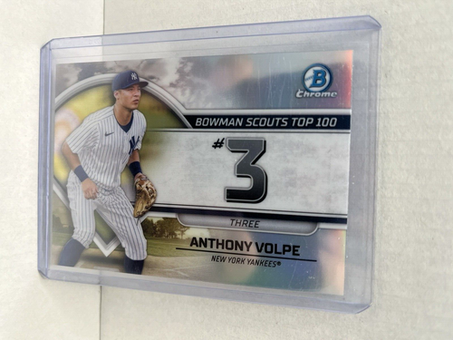 2023 Bowman Chrome Anthony Volpe Scouts Top 100 BTP-3 New York Yankees ...