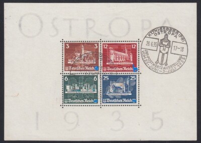DR, 1935 Ostropa Block 3 gestempelt, geprüft Schlegel BPP, (20298 ...