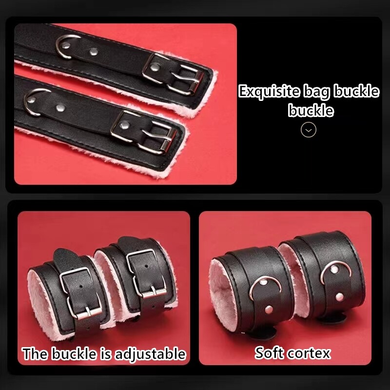 10pcs SM Set Adult Sex Toy for Couple BDSM Restraint Kit Bondage Handcuff Fetish | eBay