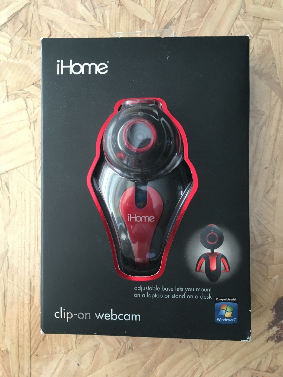 NEW iHOME CLIP ON WEBCAM RED/BLACK 1.3 MEGAPIXEL USB 2.0 IH-W320BR ...
