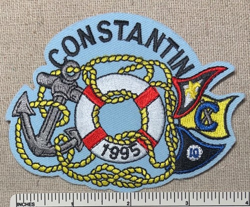 1995 CAMP CONSTANTIN Boy Scout Camper PATCH Circle Ten Council 10 TX ...