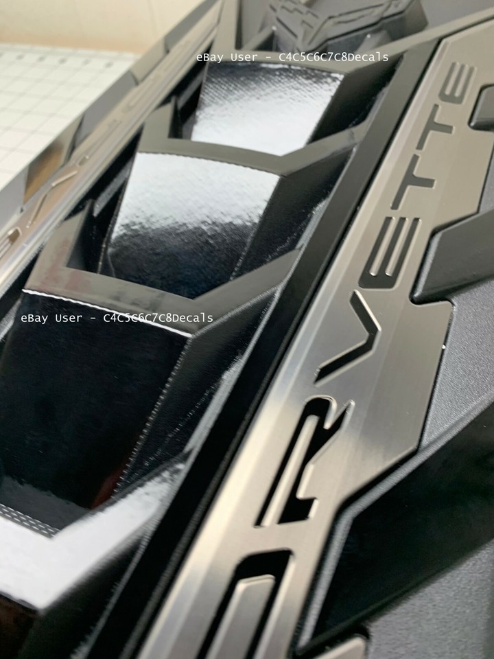 FITS Chevy Corvette StingRay C8 Engine Cover Decal 20 21 22 23 24 LOTS ...