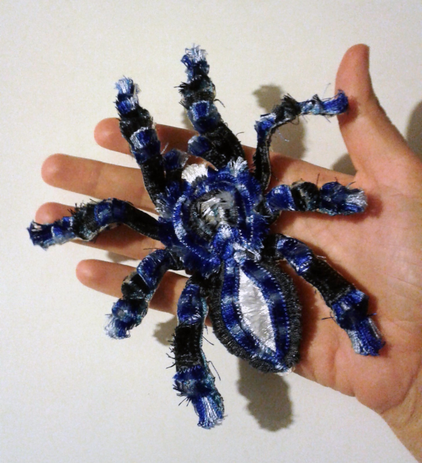 Spider Tarantula Insect Blue Velvet Handmade Embroidered Patch | eBay