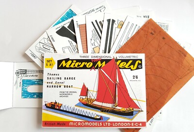 Micromodels SXI Thames Sailing Barge Canal Narrow Boat Micro New Models ...
