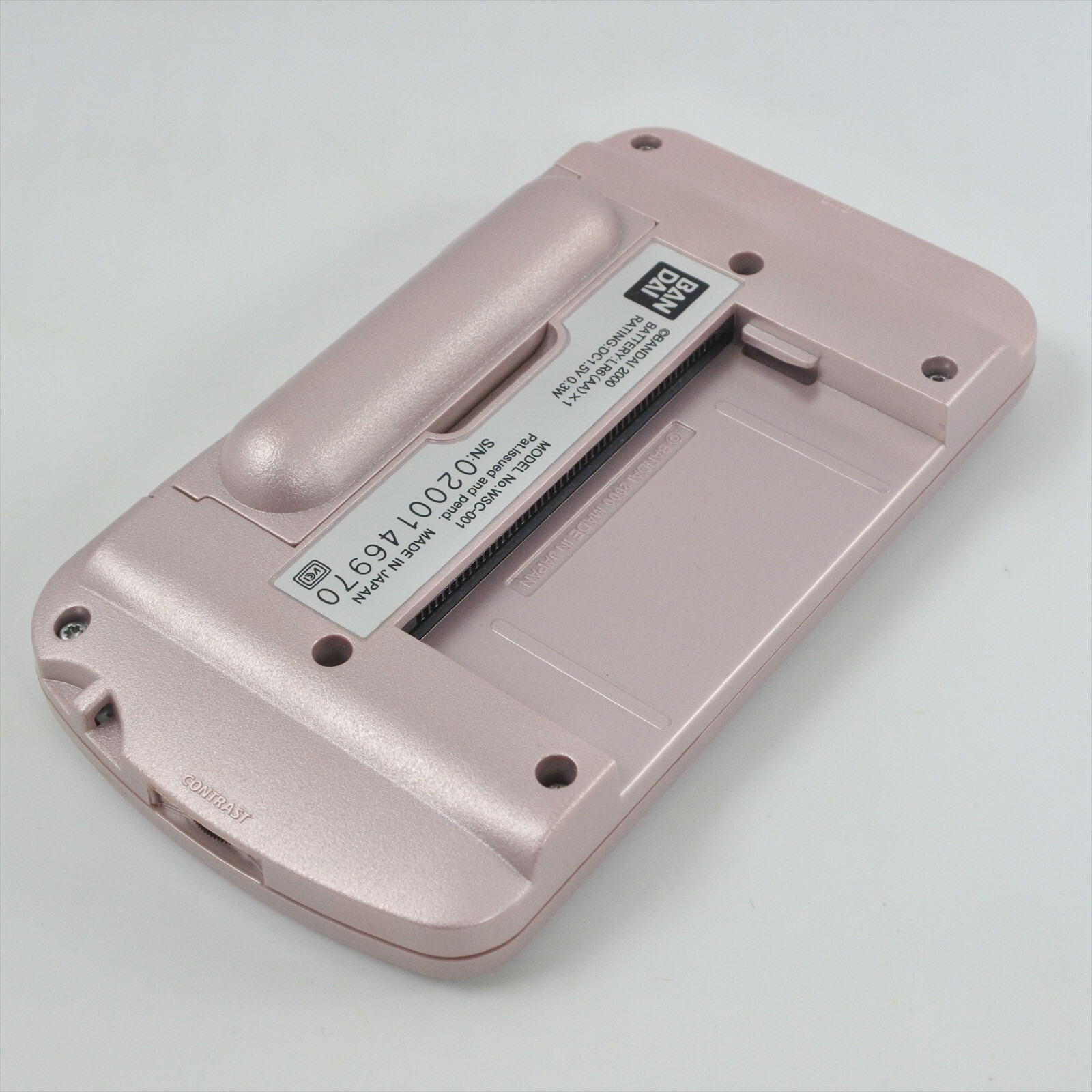 WonderSwan Color Console PEARL PINK WSC-001 Boxed Bandai 0200146970 ws ...