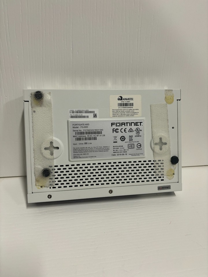 Fortinet FortiGate-60D Network Firewall: FG-60D 94922405265 | eBay
