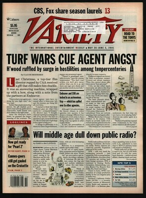 Variety Magazine May 28-June 3, 2001 Hollywood Turf Wars Pearl Harbor ...
