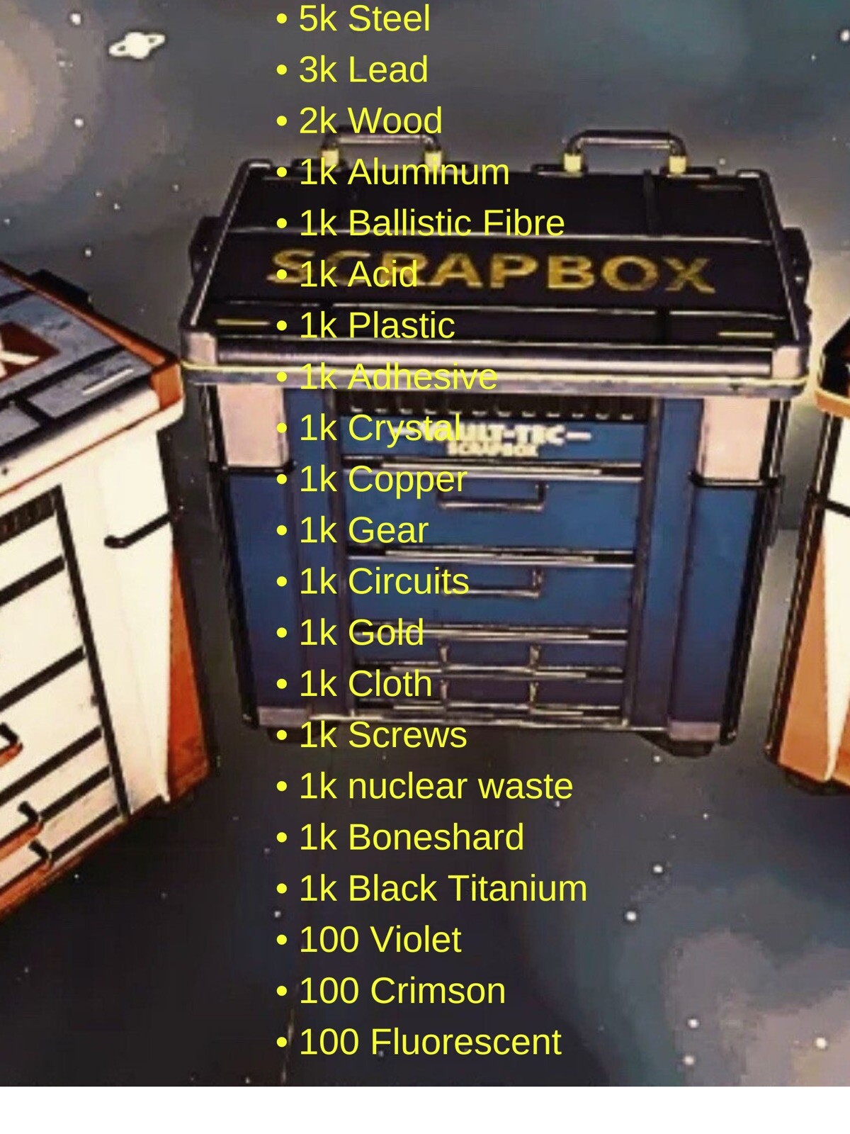 Fallout 76 PS4/PS5 Scrapbox Big Bundle XL Mix Junk + Flux | eBay