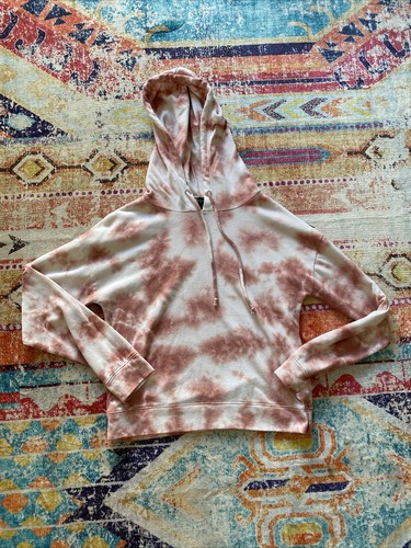 Miss Chevous Women’s Size Medium Cropped Pink Tie Dye Hoodie | eBay