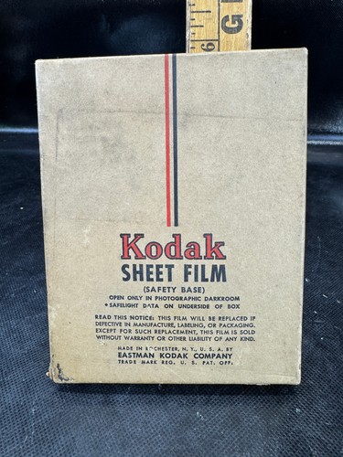 Vintage 24 Sheets Kodak Ortho-X Sheet Film 4"x5" Exp Dec 1947 Sealed ...