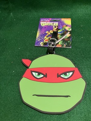Teenage Mutant Ninja Turtles Luggage Tag~ Rubber w/Faux Leather Strap ...