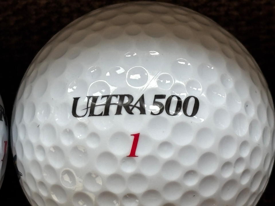 FULL SLEEVE of (3) VINTAGE GOODYEAR BLIMP LOGO GOLF BALL WILSON ULTRA ...