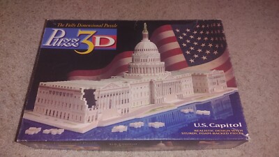 Vintage Puzz 3D Untied States Capitol Building 718 Pieces 1994 MB ...