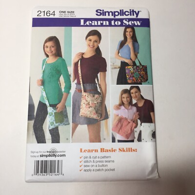 Simplicity 2164 Bags Learn to Sew | eBay