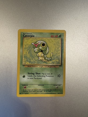 Pokémon Caterpie Original Uncommon 1st Edition | eBay