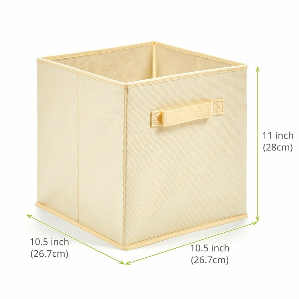 Collapsible Foldable Storage Box Drawer Canvas Fabric Cube Organiser ...