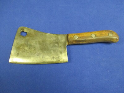 VINTAGE BRIDDELL MEAT CLEAVER 6” SOLID STEEL BLADE 11” HANDLE | eBay