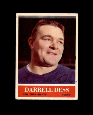 Darrell Dess Signed 1964 Philadelphia Gum New York Giants Autograph | eBay
