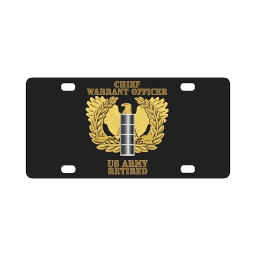 License Plate - Emblem - Warrant Officer - CW4 - Retired | eBay