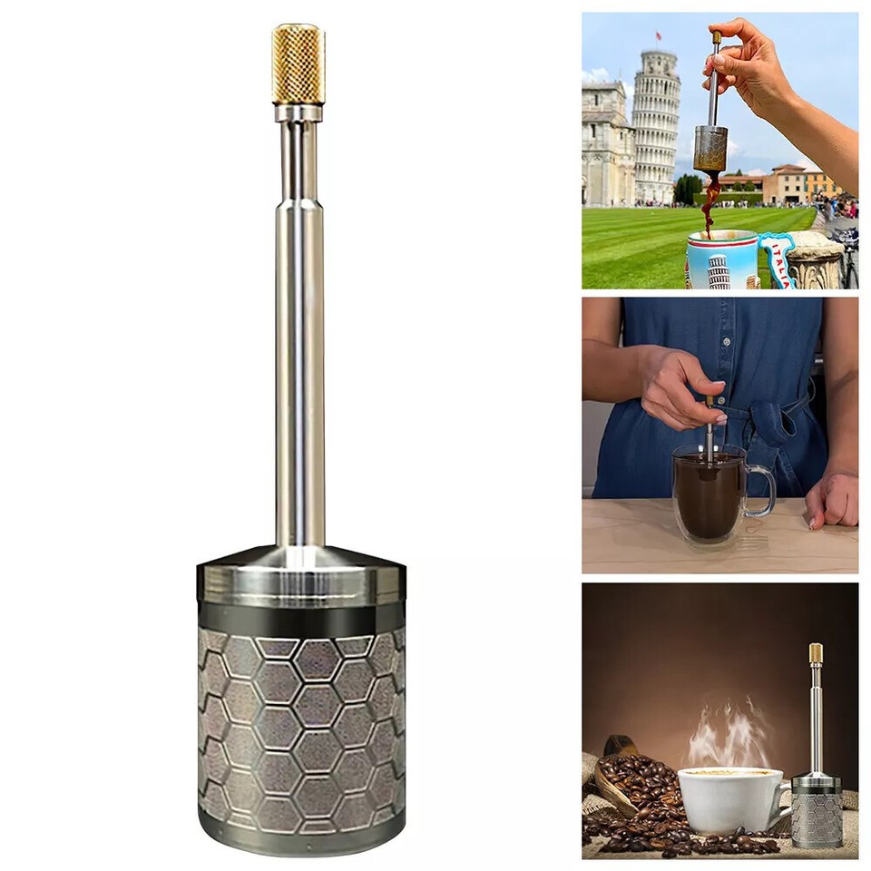 Portable Final Press Coffee Infuser Travel Stainless Steel Coffee ...