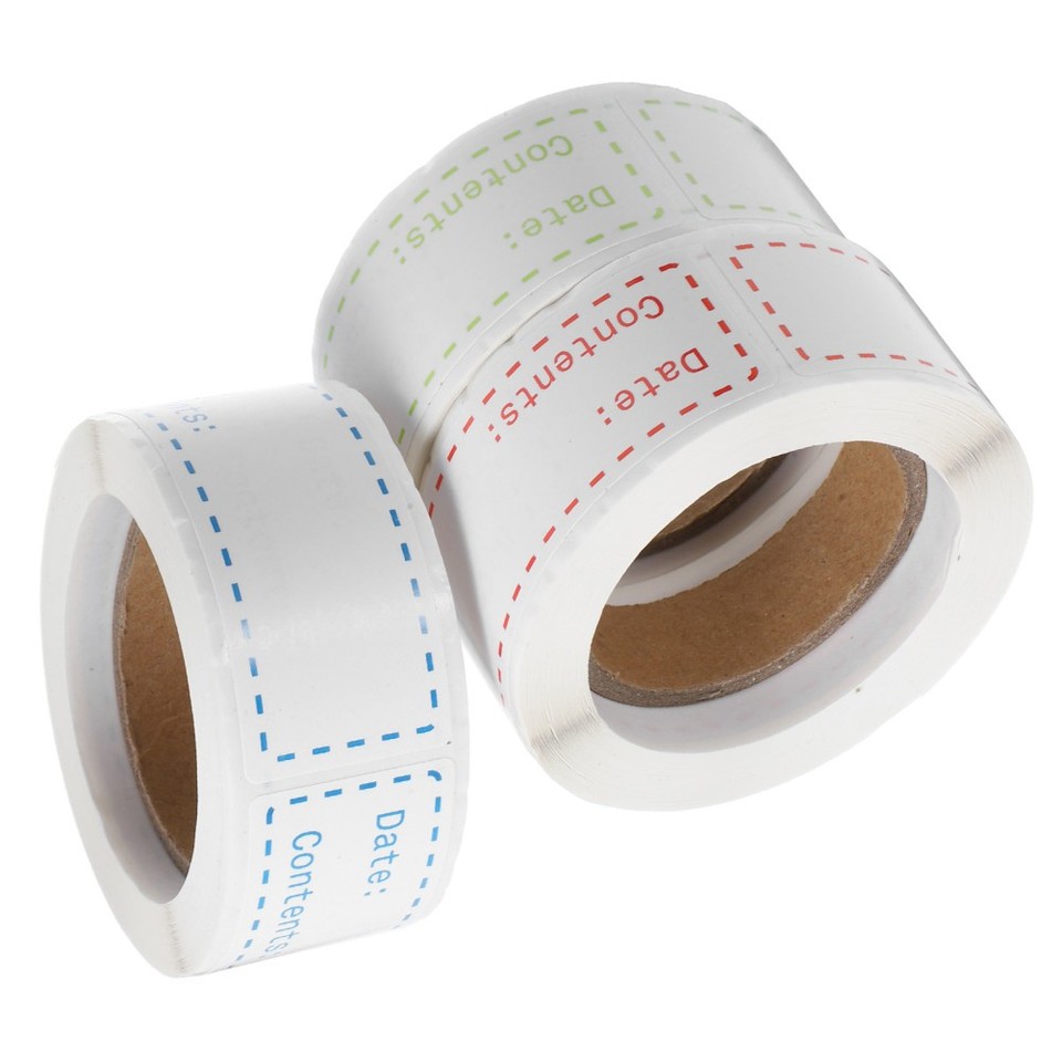 3 Rolls Labels for Food Container Date Stickers Adhesive Containers ...