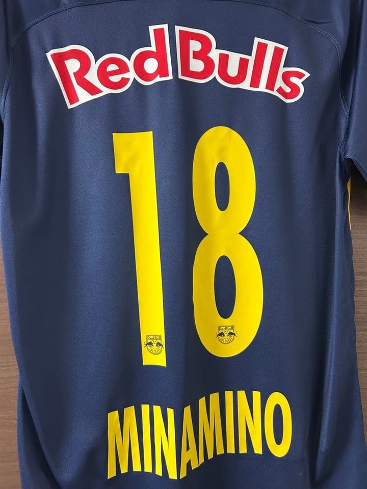Red Bull Salzburg Takumi Minamino Away Jersey L Unused 19/20 Soccer ...