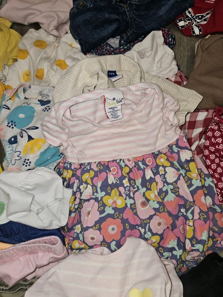 MASSIVE Baby GIRL Clothes Lot 3-12 Months (70+ pcs) Carter's Old Navy ...