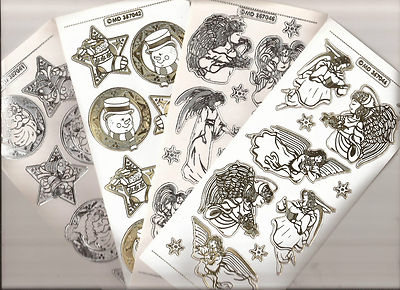 Embossed MD Peel Offs - Christmas Windows and Angels 7041/2/5/6 BOGOF ...