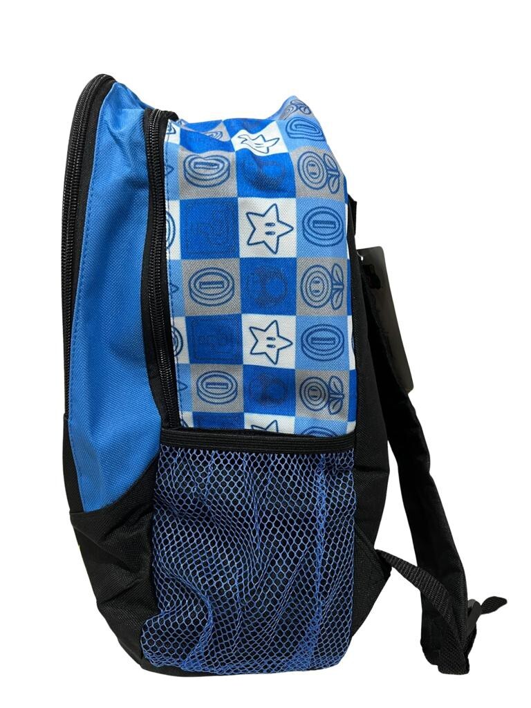Super Mario Backpack For Kids And Adults, Blue And Black | eBay