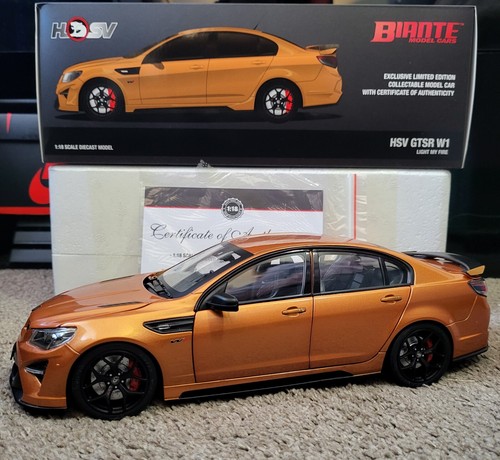 Biante 1:18 Holden HSV VF GTSR W1 Model Car Light My Fire RARE GTS-R ...