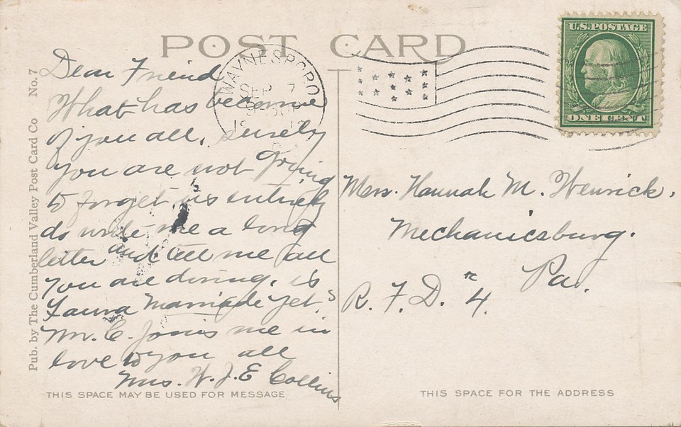 Blue Ridge Mountains MD * Lake Royer 1912 * Washington Co. Highfield ...