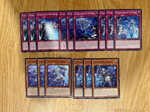 Yugioh 15 Common Tearlaments Deck Core Sulliek Merrli Havnis Cryme ...