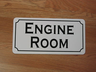ENGINE ROOM Metal Sign 4 Retro-vintage Tin for Auto Factory Ship or ...