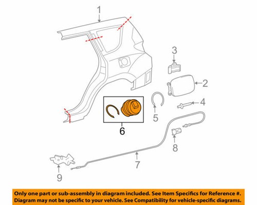 77290-42020 Toyota Shield assy, fuel tank filler pipe 7729042020, New ...