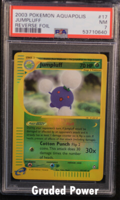 Aquapolis Reverse Holo Jumpluff PSA 7 REVERSE HOLO (0640) 17/147 ...