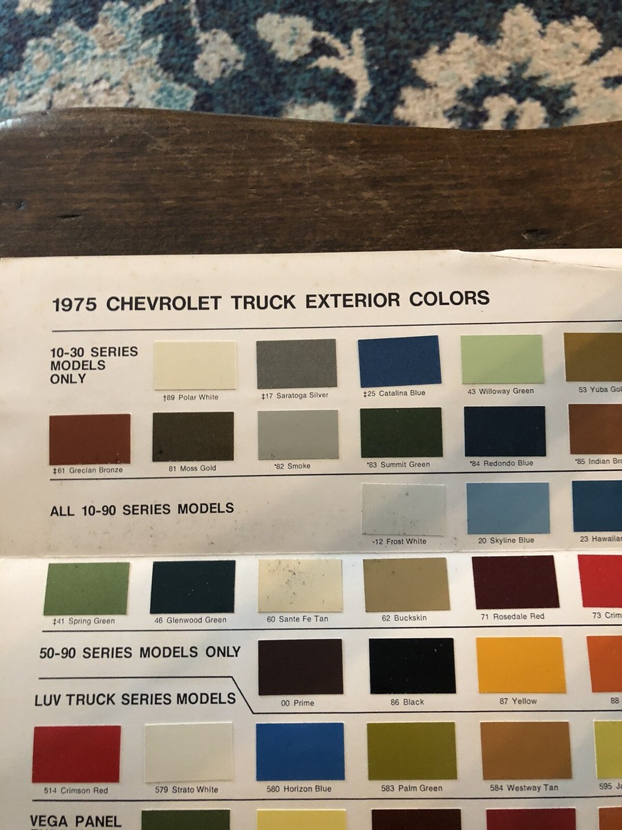 1975 Chevy Truck Paint Colors - Infoupdate.org