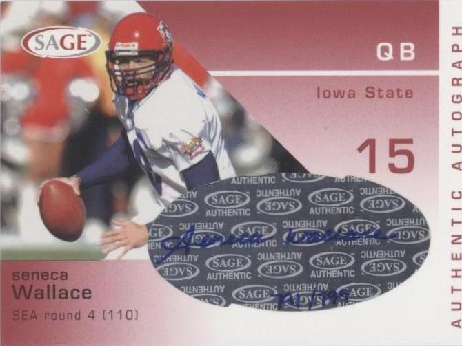 2003 SAGE - Autographs Seneca Wallace #A41 /799 (AU, RC) for sale ...