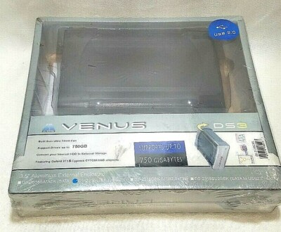 Ams Venus DS-2316B2BK 3.5" Aluminum External Enclosure USB 2.0 | eBay