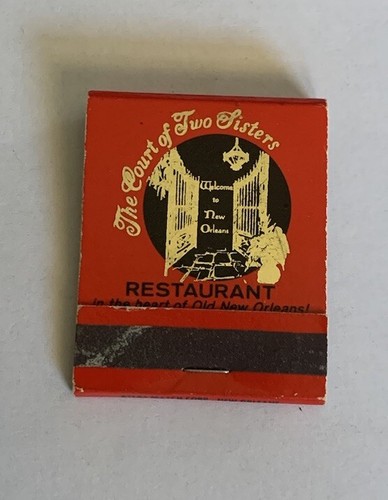 Vintage Matchbook The Court Of Two Sisters Restaurant New Orleans ...