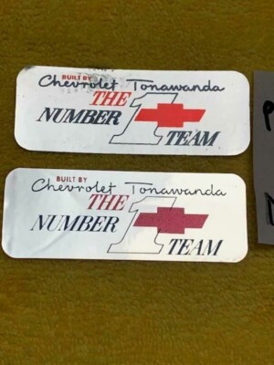1969-1974 #1 team Tanawanda Chevy Chevelle 427 Valve Covers Decal ...