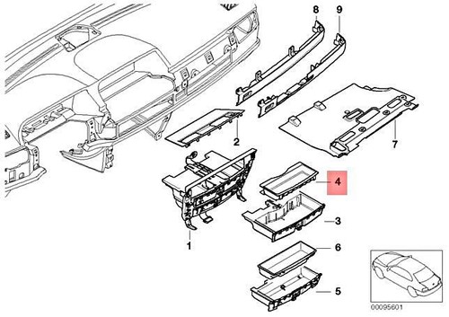 Genuine BMW Alpina B7 E65 E66 E67 730d 730i Oddments Tray Telephone ...
