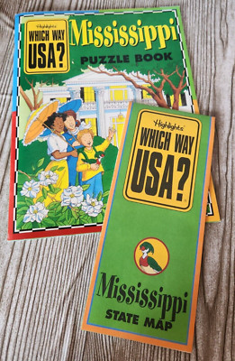 Highlights "Which Way USA?" Mississippi Puzzle Book W/ Map | eBay