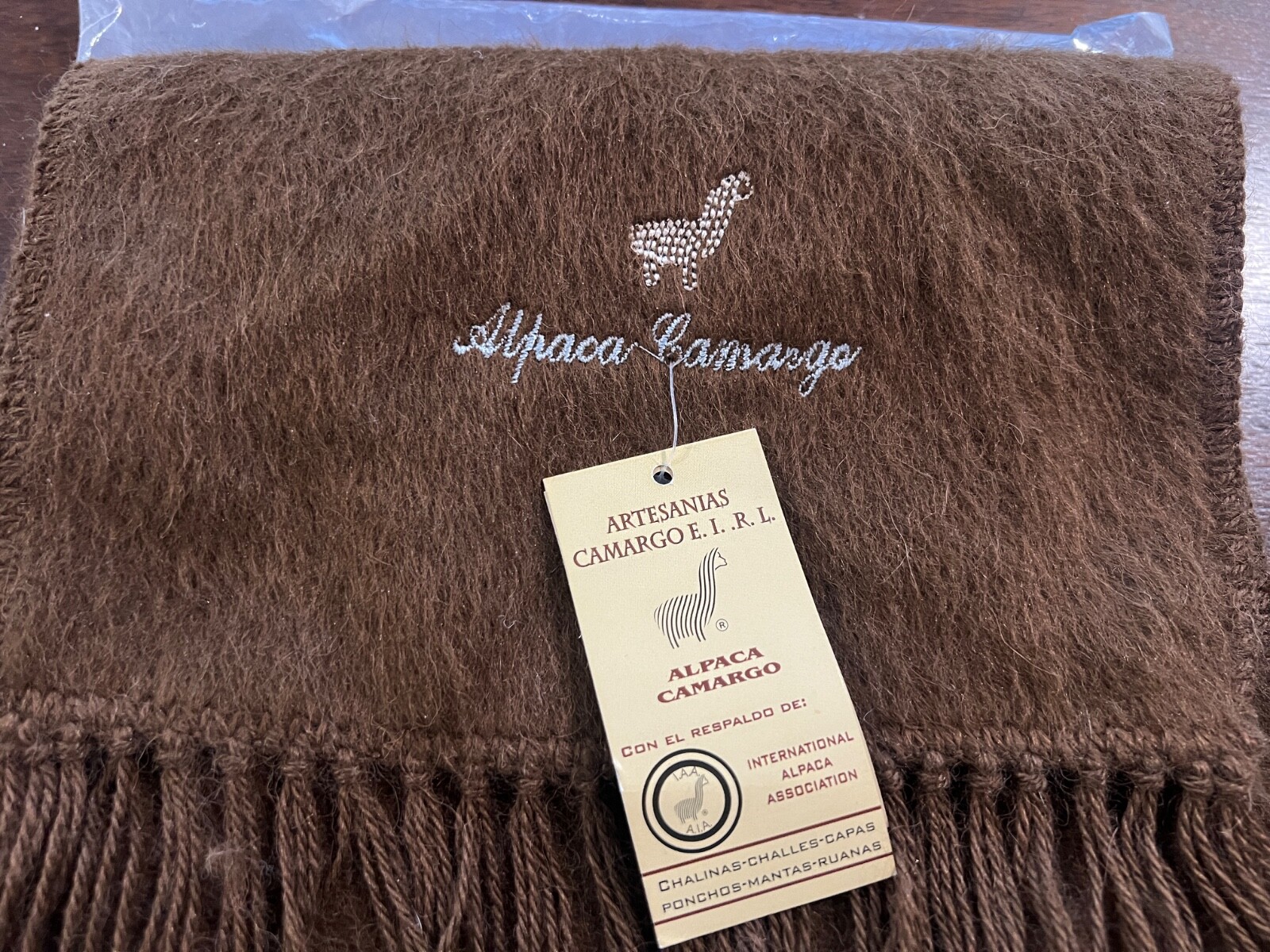 NEW ALPACA WOOL Camargo Long Scarf Brown Fringe 9x70 Peru SUPER SOFT | eBay