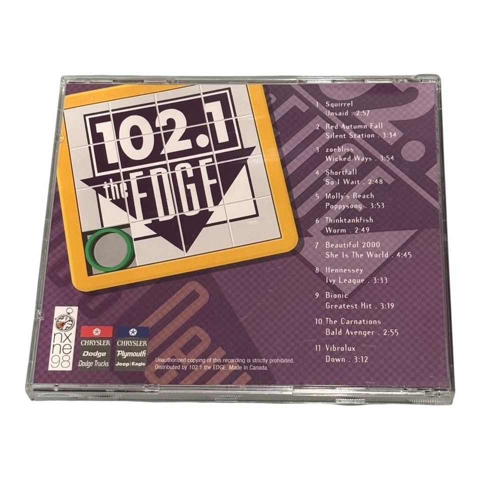 Vintage 1998 CD Toronto 102.1 The Edge New Rock Search Compilation ...