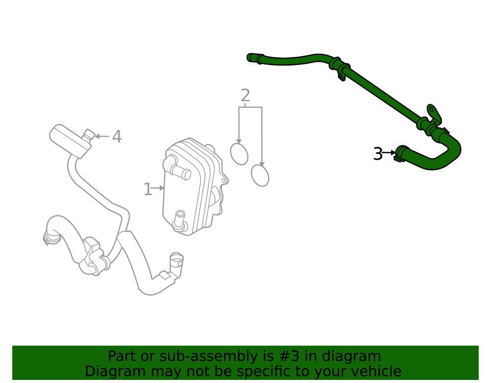 Genuine Ford Water Pipe LC3Z-6A715-A | eBay