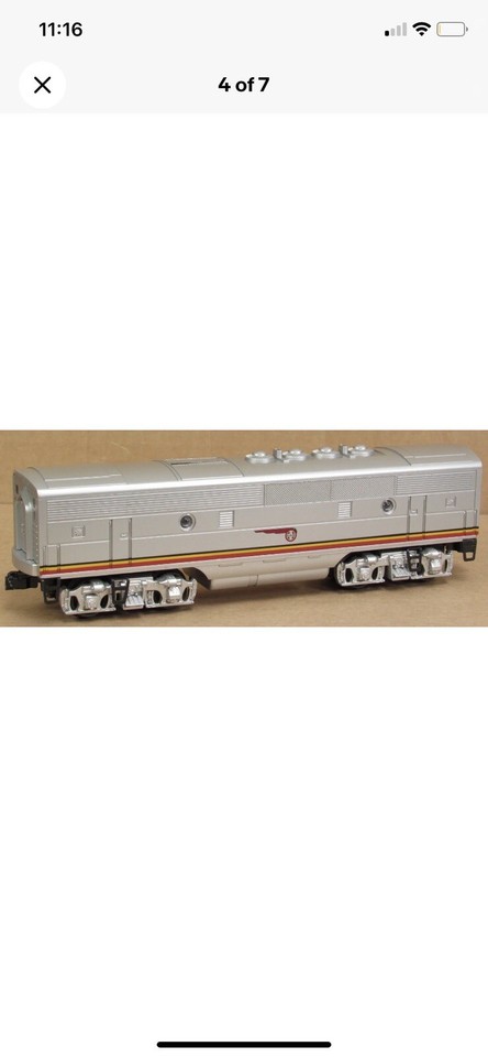 Menards O Gauge POWERED Santa Fe F3 Diesel Locomotive ABA Set w/ Dummy ...