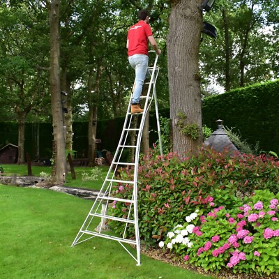 Garden Ladder Tripod - 1 Leg Height Adjustable Gardening, Fruit Picking ...
